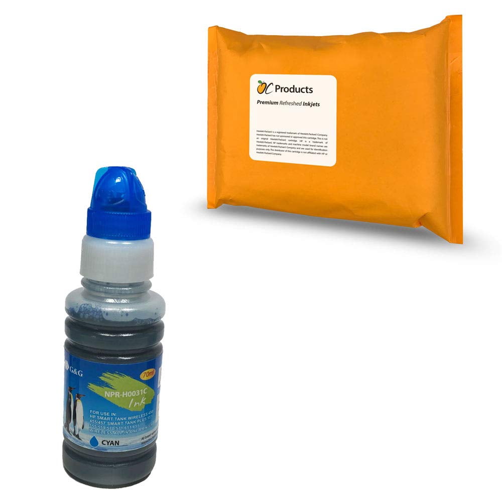 OCProducts Compatible Ink Replacement for HP 31 for Smart Tank 5000 ...