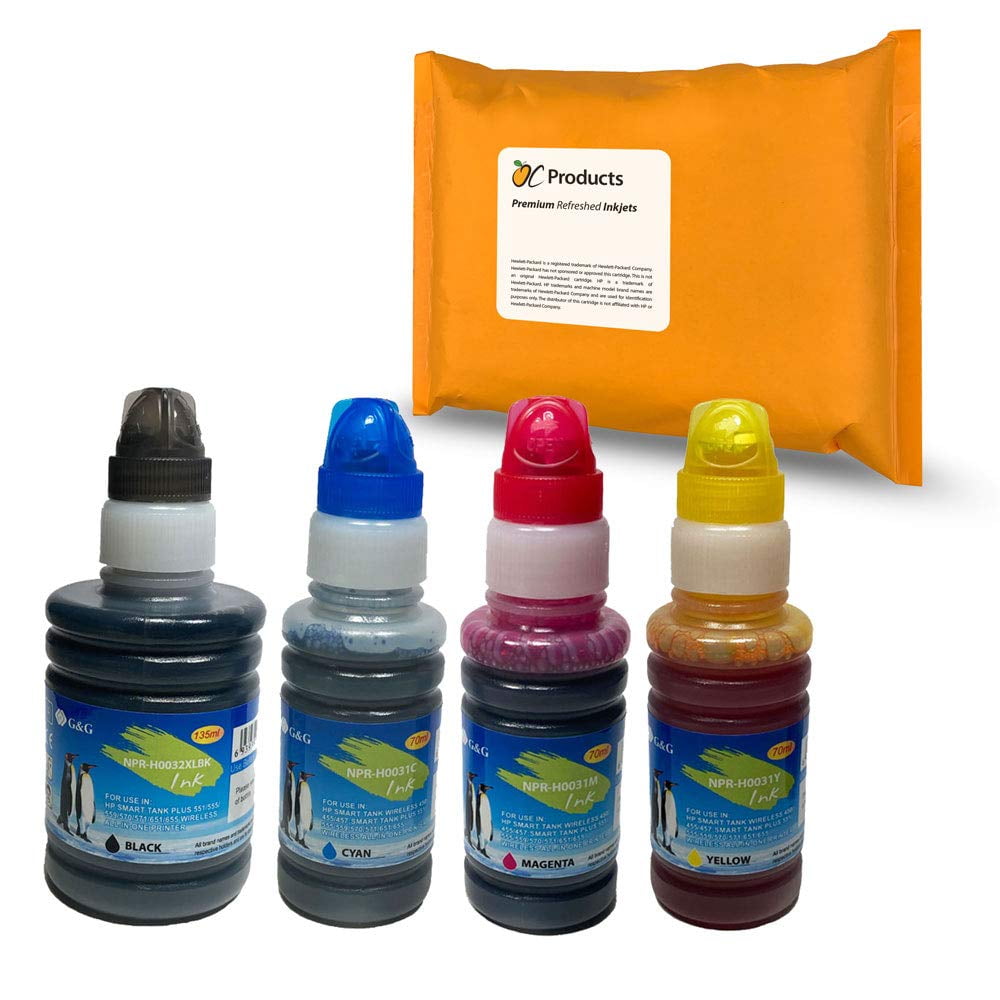 OCproducts Compatible Ink Refill for HP 32XL, Printer Refill, Black ...