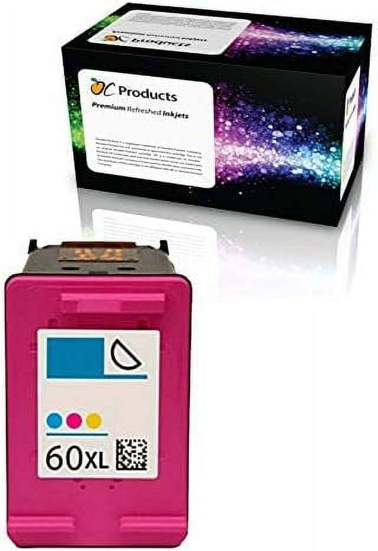 Compatible Ink Cartridge HP60XLC for Envy 120 114 Deskjet F4480 F4210 ...