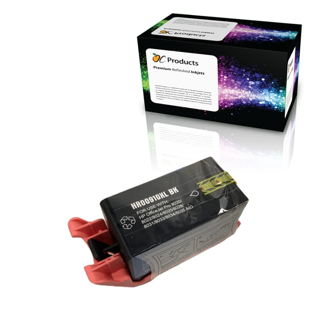 Compatible Ink Cartridge for OCHP910XLBK for OfficeJet Pro 8010 8015 ...