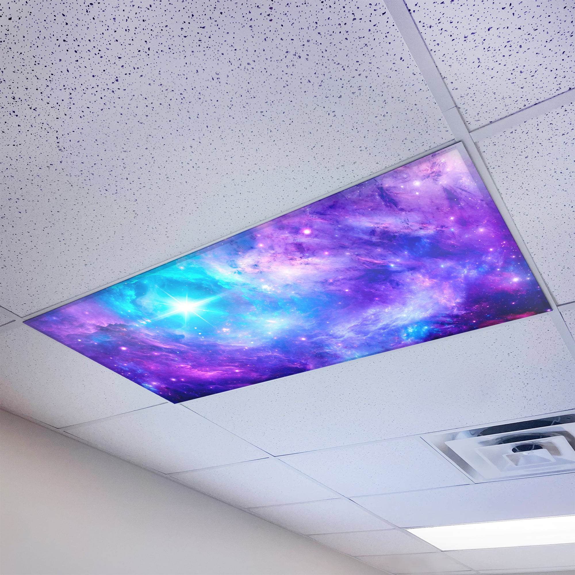 OCTO LIGHTS Magnetic Fluorescent Light Covers for Ceiling Lights ...