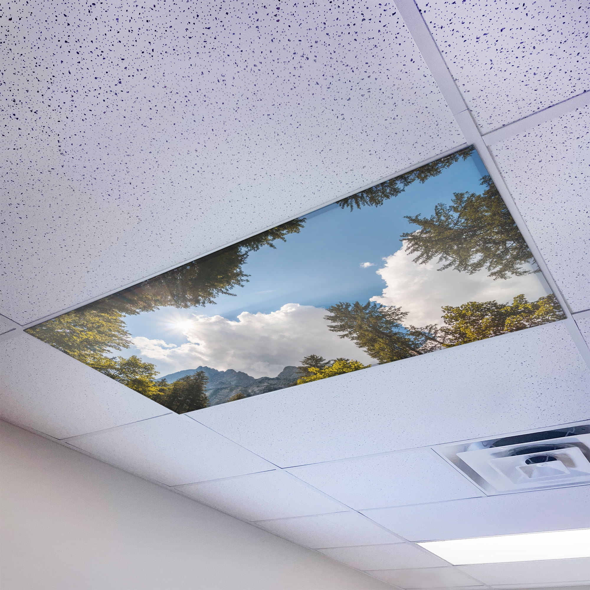 OCTO LIGHTS Magnetic Fluorescent Light Covers for Ceiling Lights ...