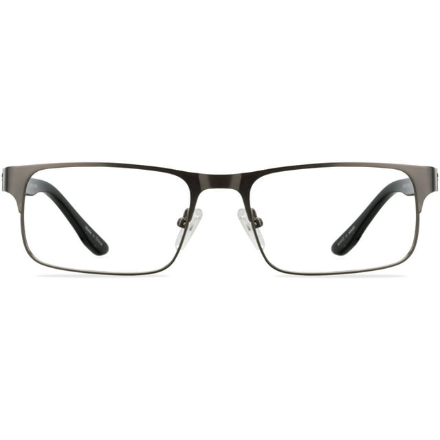 OCTO180 Men's Rx'able Eyeglasses, Deucel Mat.Gun/Blk - Walmart.com