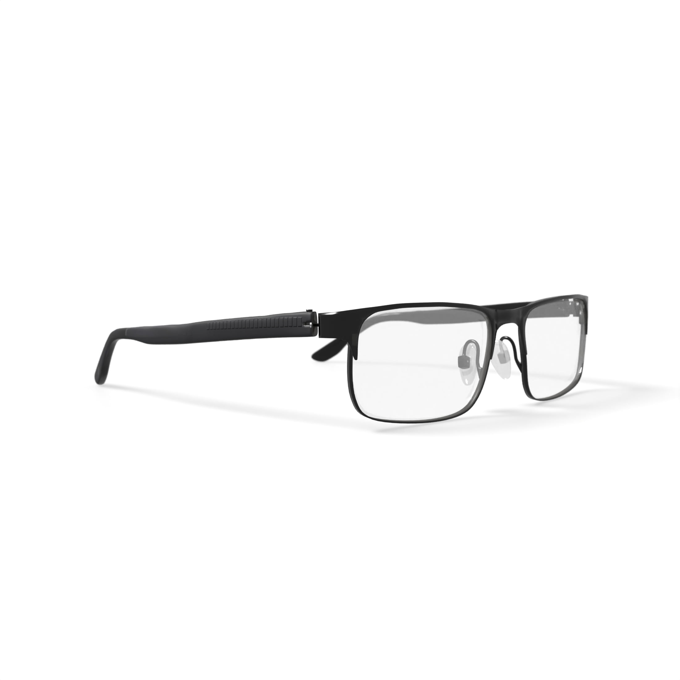 OCTO180 Men's Rx'able Eyeglasses, Deucel Mat.Gun/Blk - Walmart.com