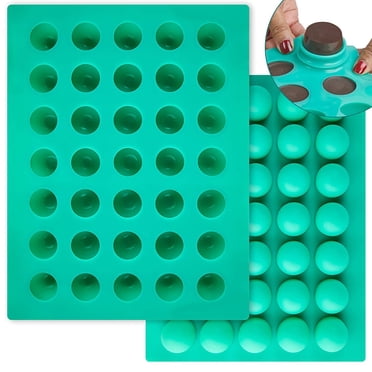 O'Creme Silicone Truffle Mold, Round 27mm Dia x 20mm High (54 Cavities ...