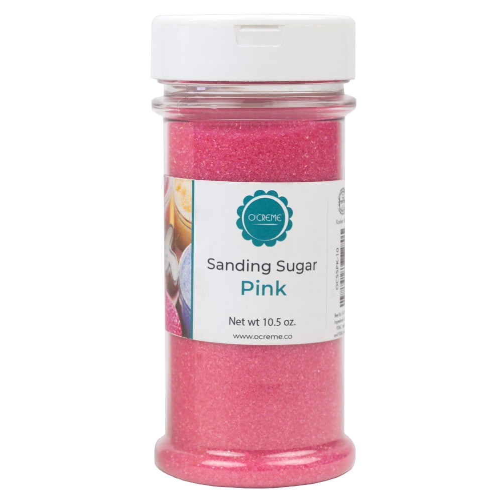 O'Creme Pink Sanding Sugar for Cakes, Cookies, Cupcakes Decorating ...