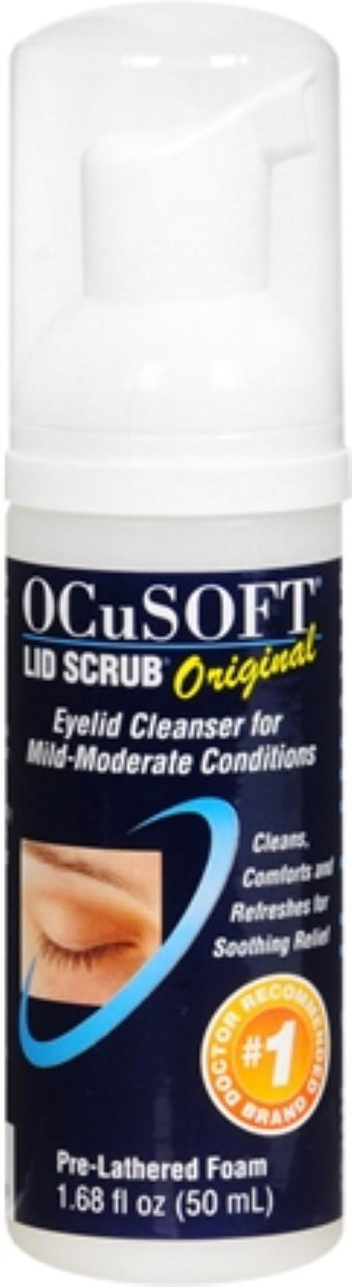 OCuSOFT Lid Scrub Foaming Eyelid Cleanser 50 mL (Pack of 3) - Walmart.com