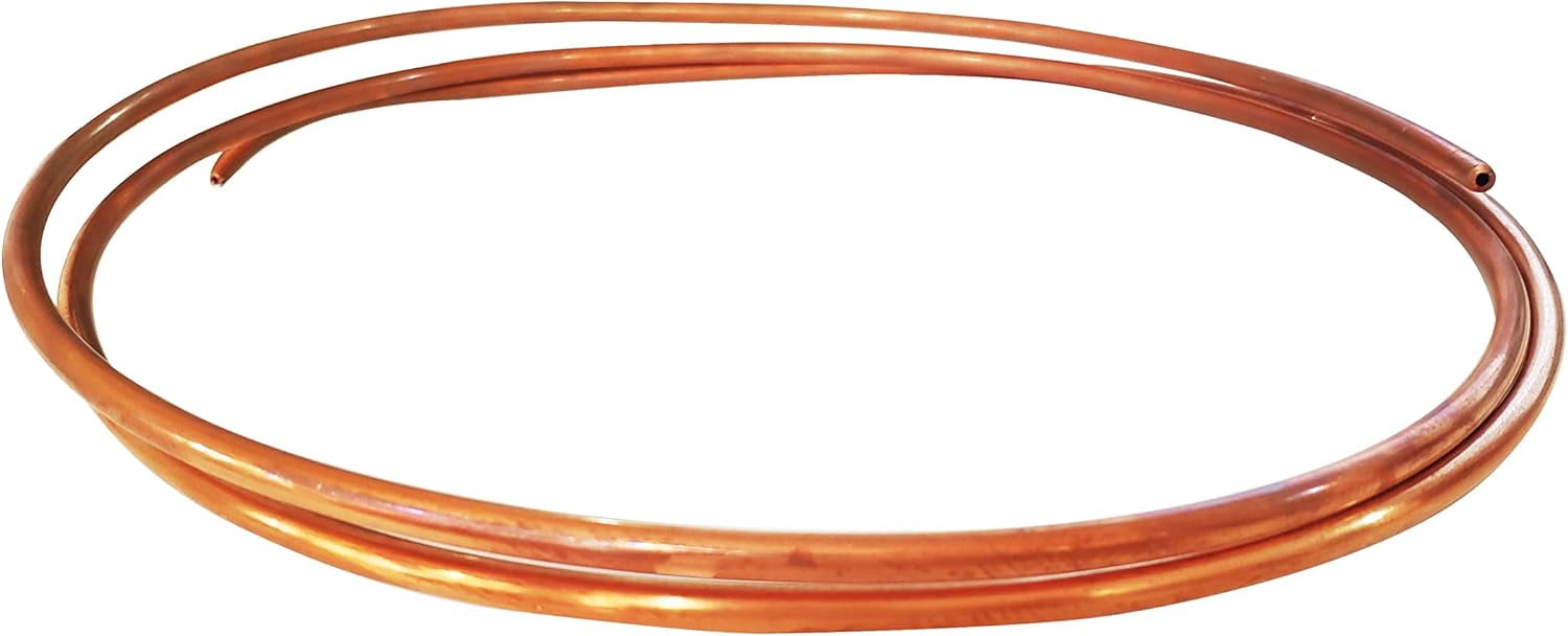 OD 13/64 in x ID 5/32 in Soft Coil Copper Tubing, Refrigeration Tube ...