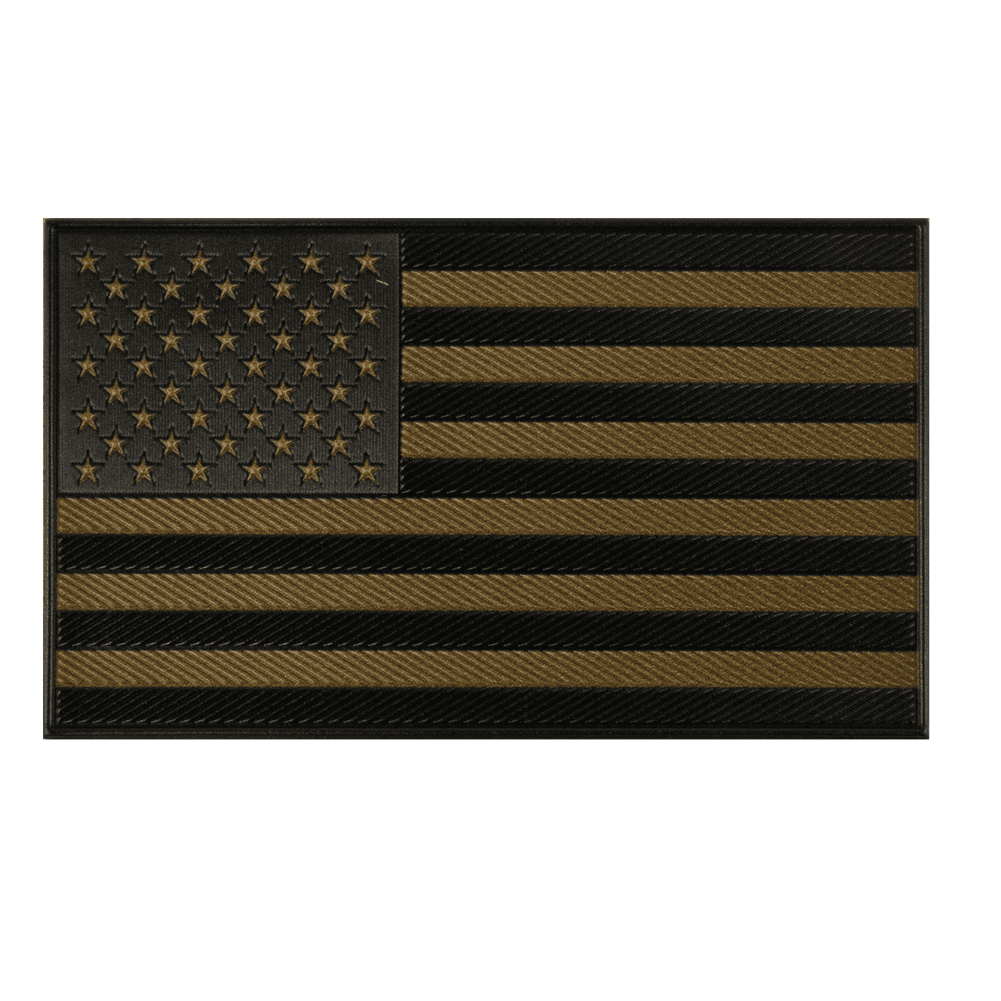 OD/Black American Flag Matte Flex Patch - Walmart.com