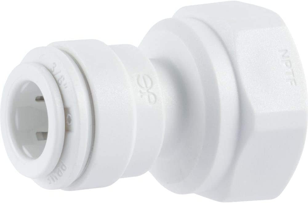 OD x 1/4 NPTF Inch Female Adapter, Push to Connect Plastic Plumbing ...