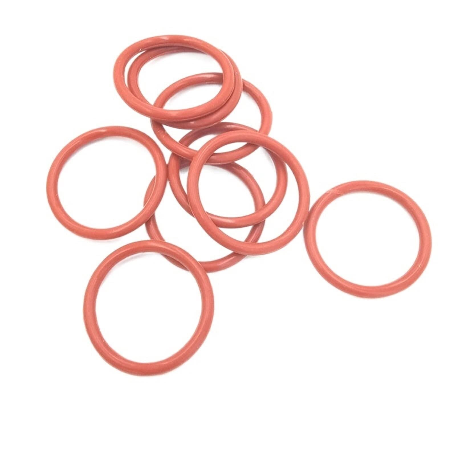 OD10mm~410mm*3.5mm Thickness Red Silicone O-Rings No Poison Food Grade ...