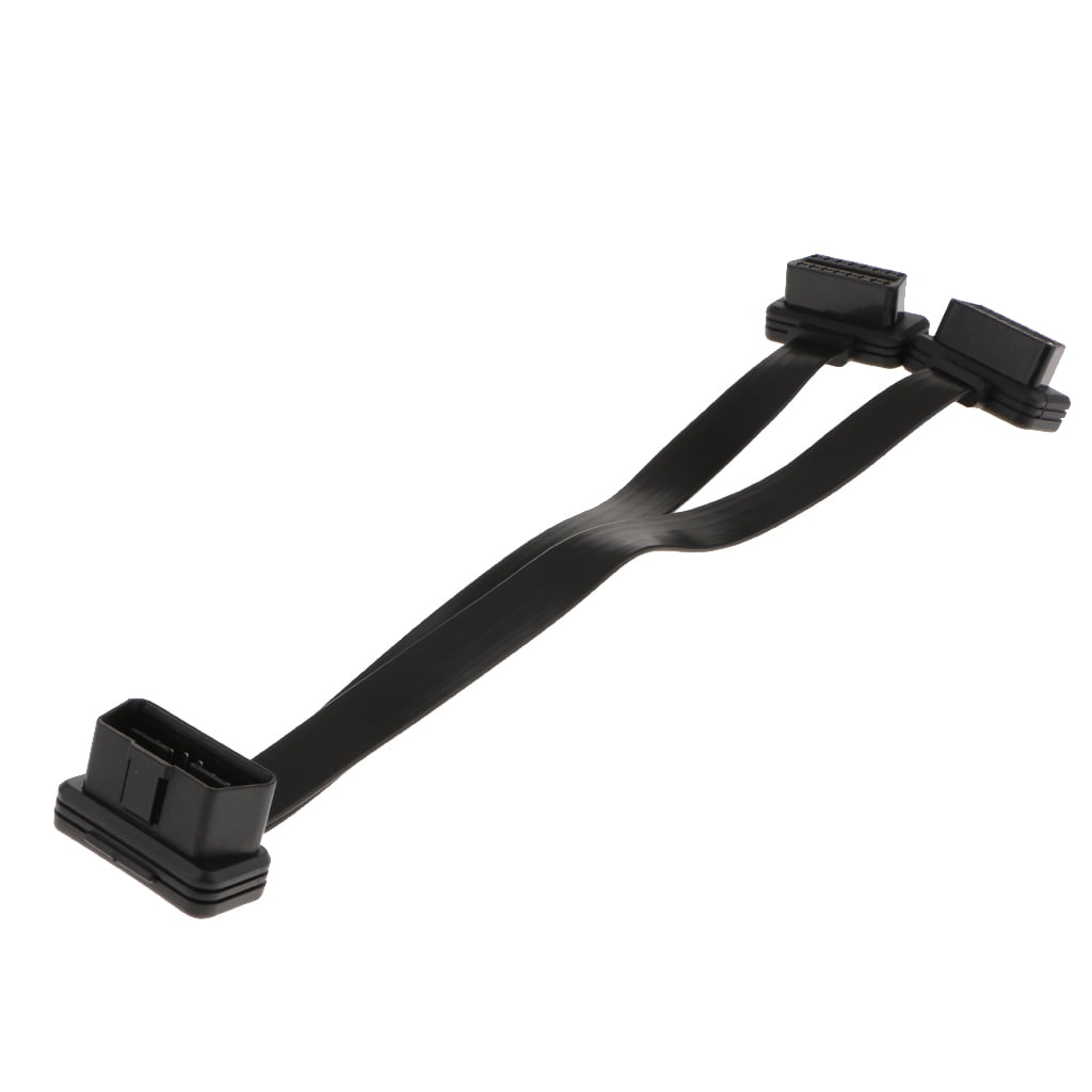 ODB II ODB2 16 Splitter Male to Dual Female Extension Cable Adapter ...