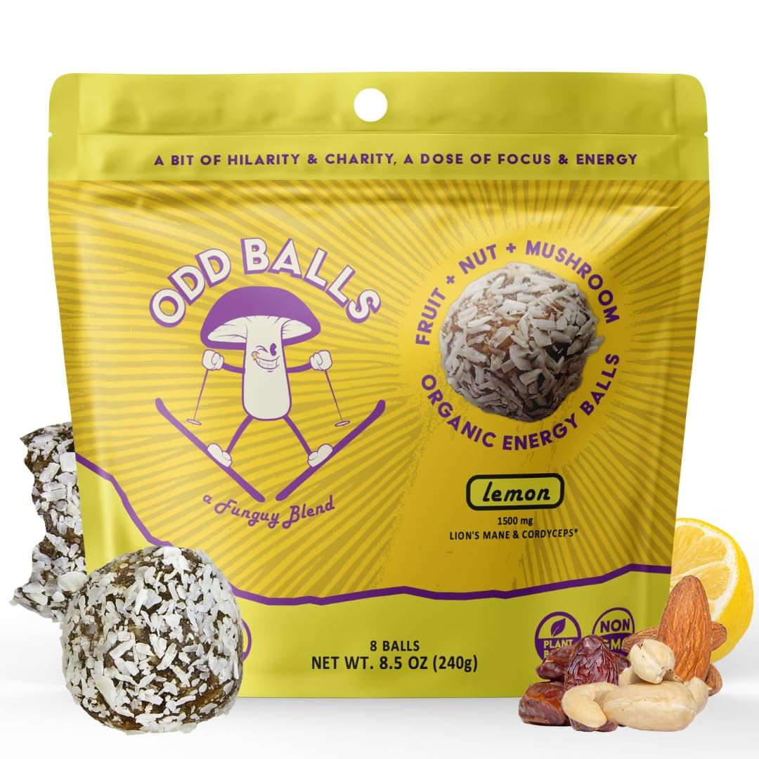 ODD BALLS Organic Energy MZF22 Balls Lemon - Superfood Running, Cycling ...