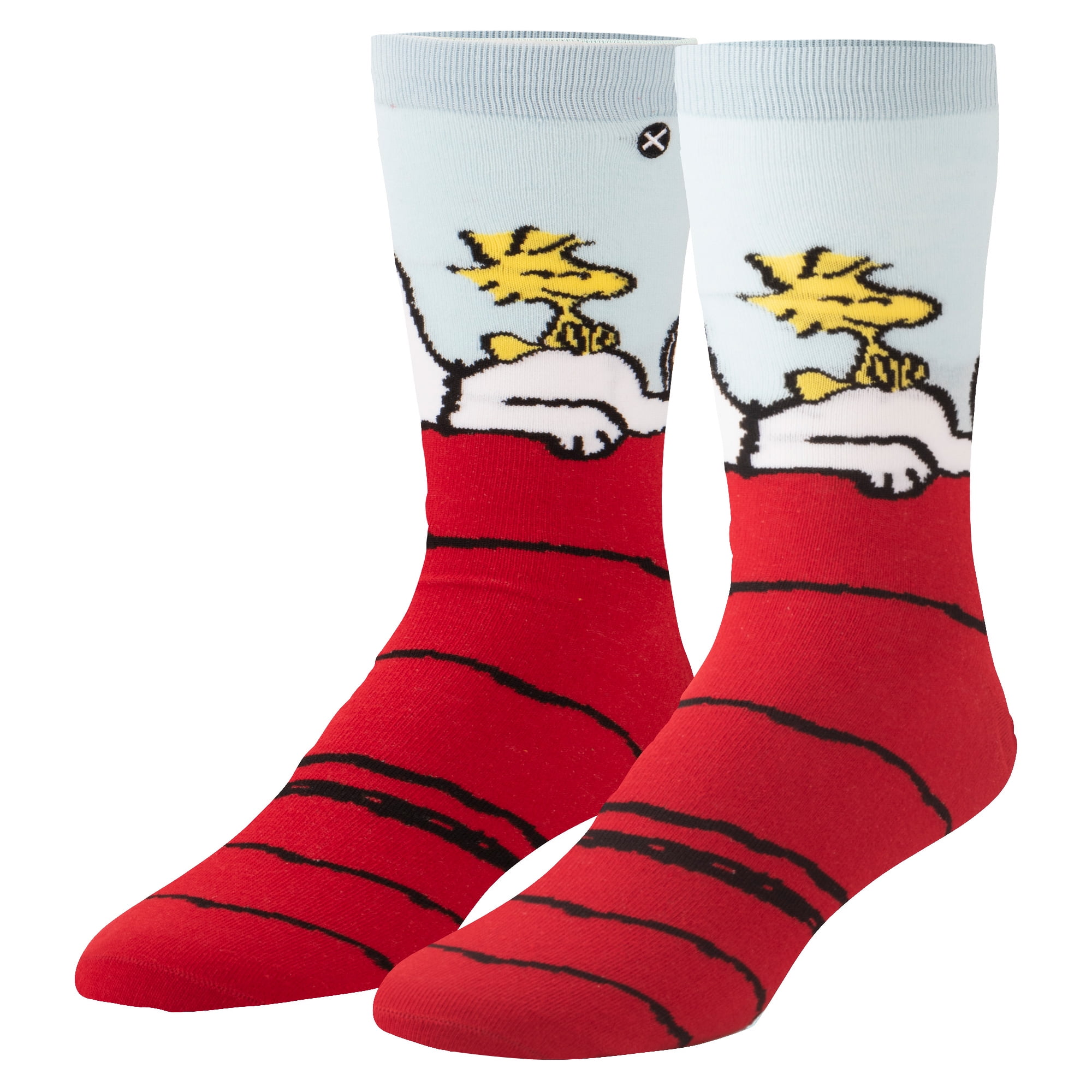 ODD SOX Snoopy & Woodstock Crew Socks Peanuts Cartoon Novelty Apparel ...