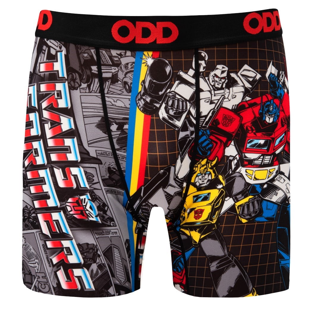 ODD SOX Men's Boxer Brief, Transformers Split, Fun Novelty Underwear ...