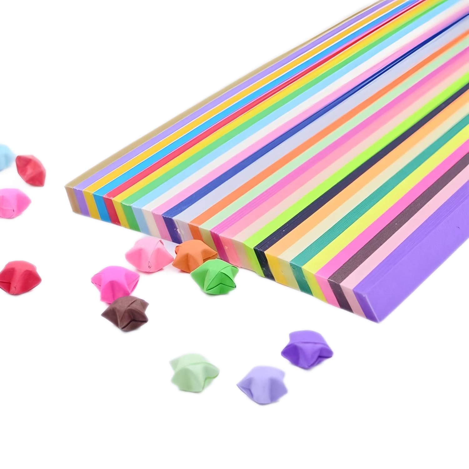 ODETOJOY Lucky Star Paper MMF7 Strips Colorful Paper Star Origami ...