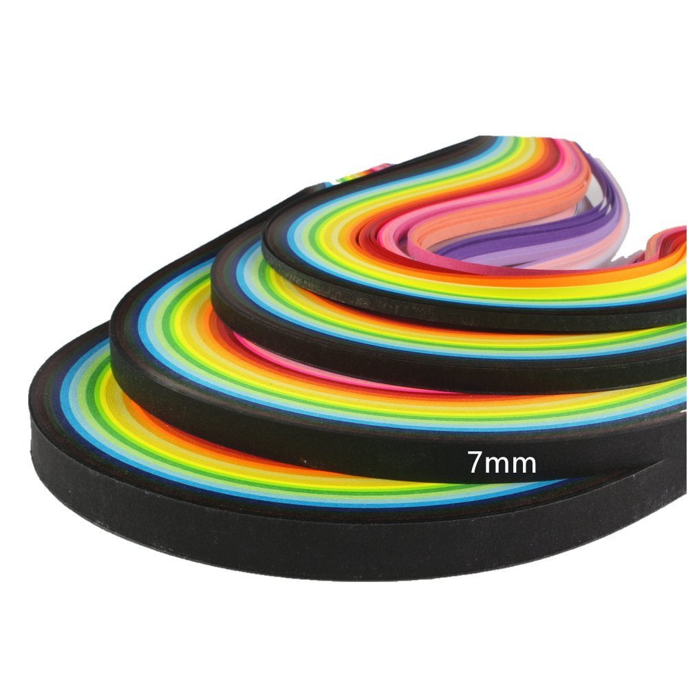 ODETOJOY Quilling Paper Strips 7mm 26 Colors 260 Strips Set DIY Origami Paper Quilling Art ...
