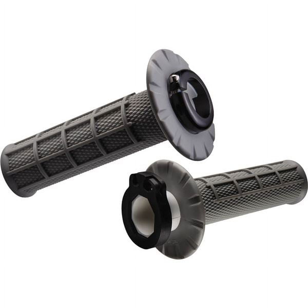 ODI V2 Half Waffle Lock-On Gray Twist Throttle Grips (H36HWG) - Walmart.com
