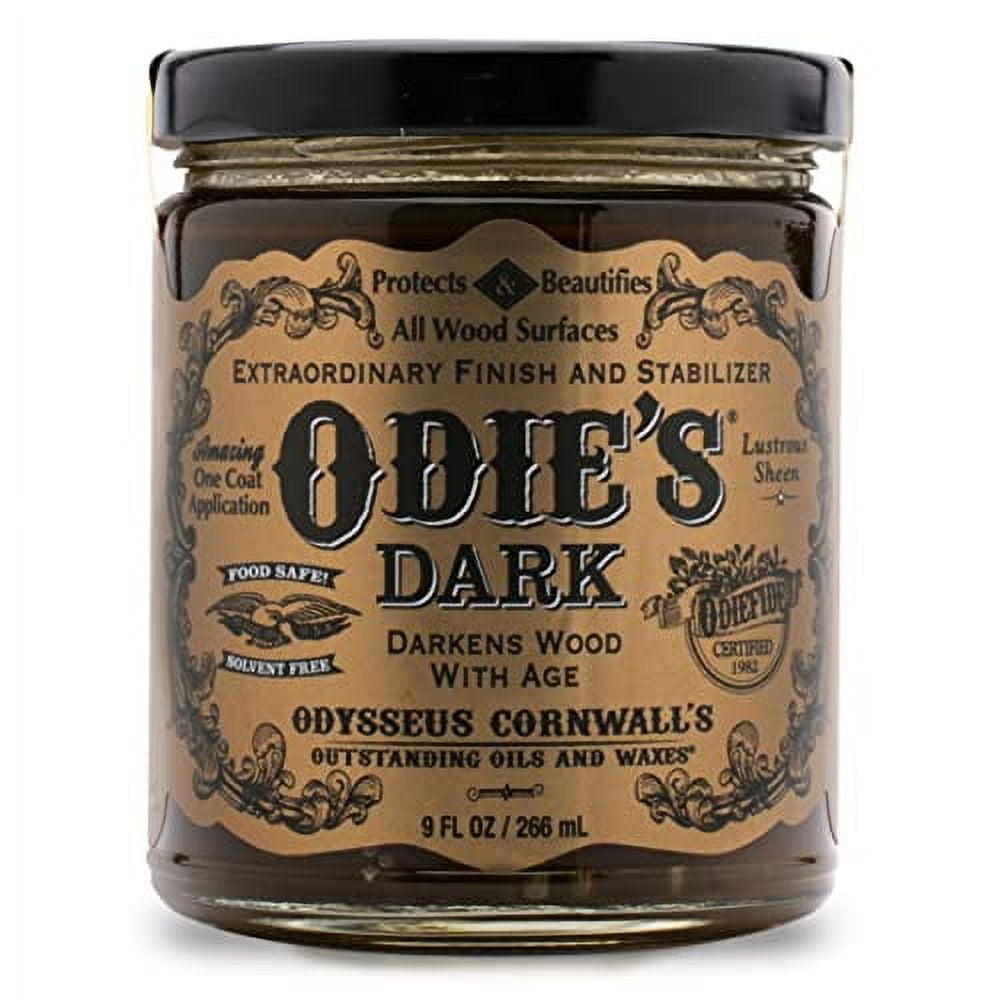 ODIE'S Dark •Finish and Stabilizer for Wood •Darkens with Age •9 Ounce ...