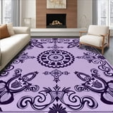 ODIKA 8'x10' Machine Washable Non-Slip Area Rug, Vintage Distressed ...