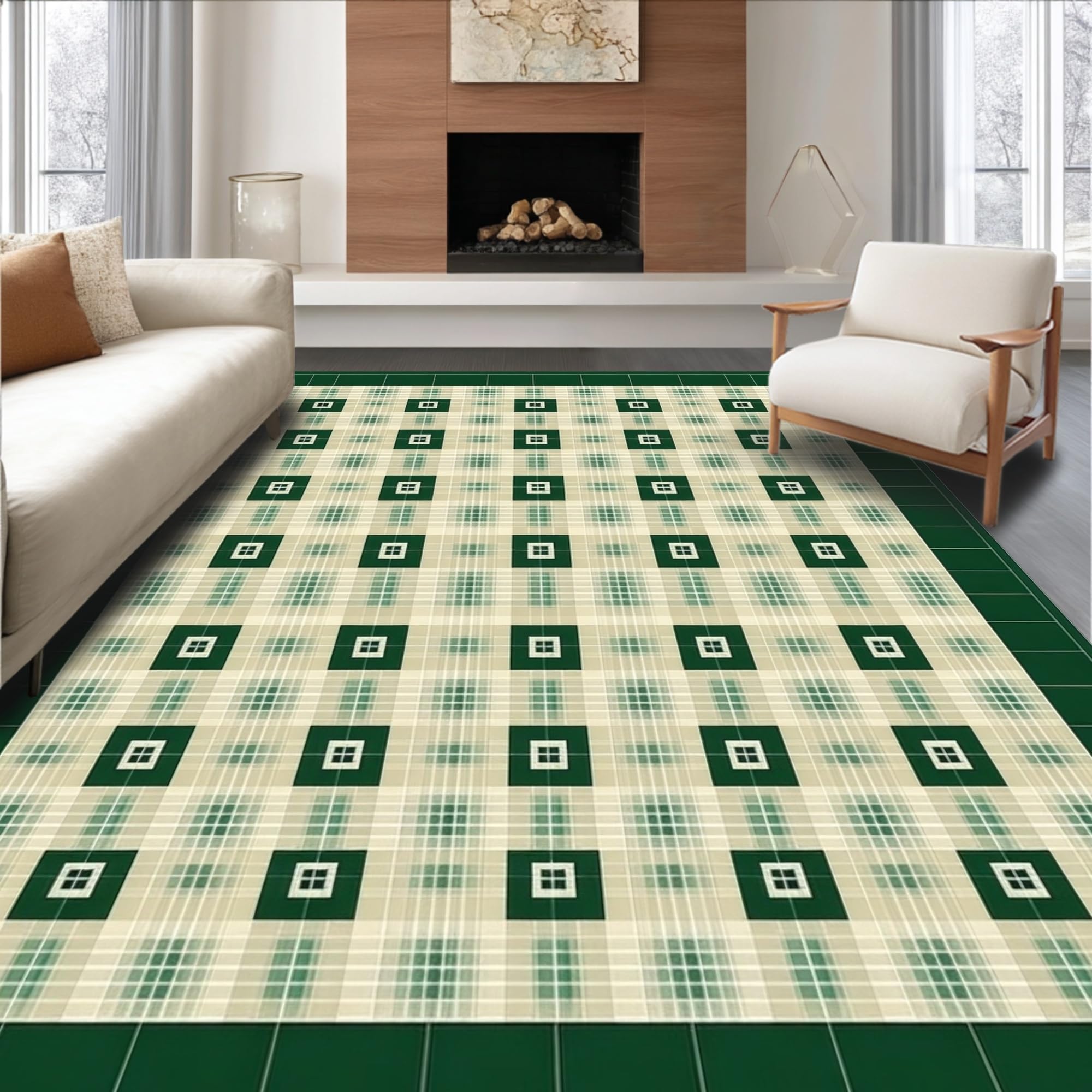 ODIKA Ultra Soft Area Rug 2x3, Non Slip, Stain Resistant, Washable Area ...
