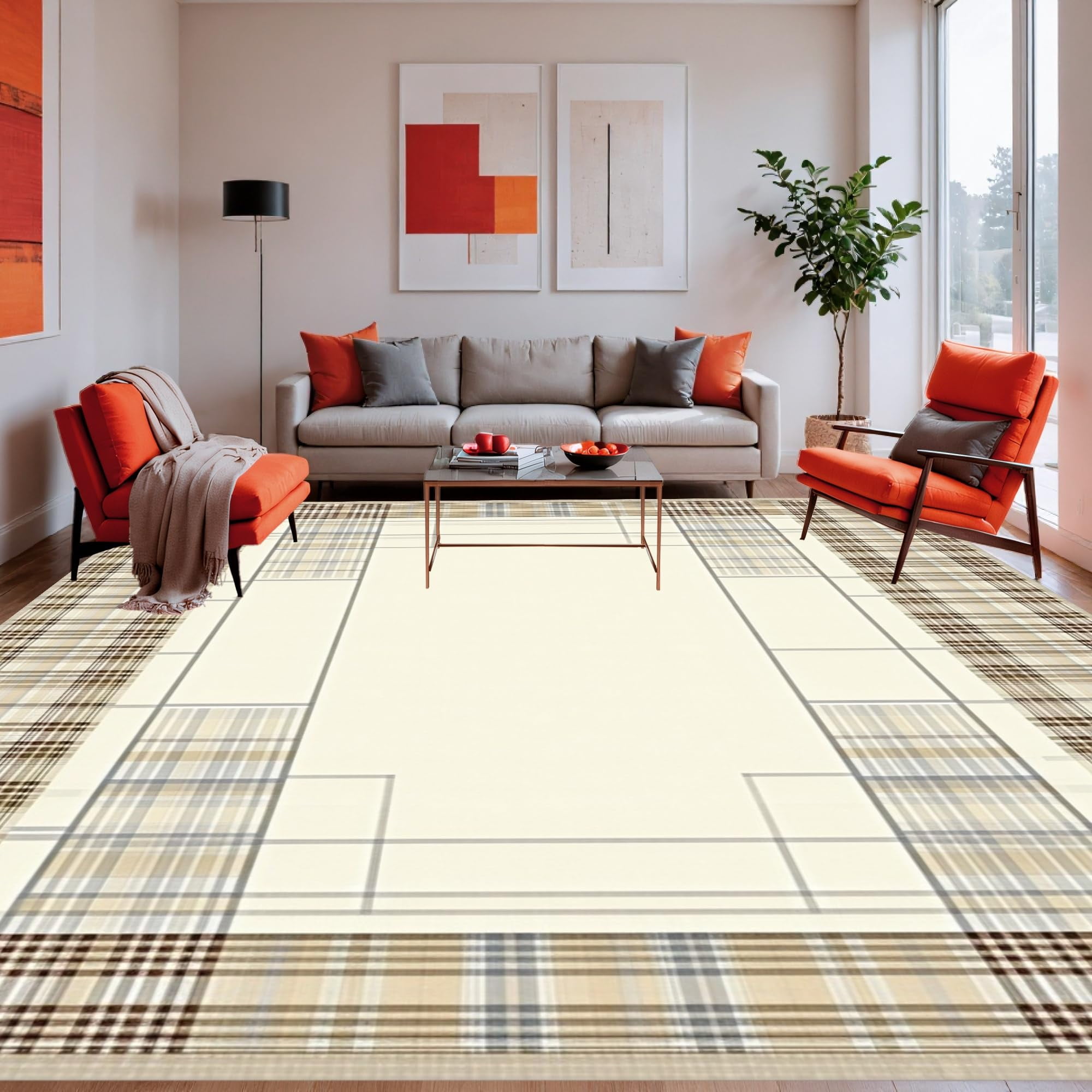 ODIKA Ultra Soft Area Rug 2x3, Non Slip, Stain Resistant, Washable Area ...
