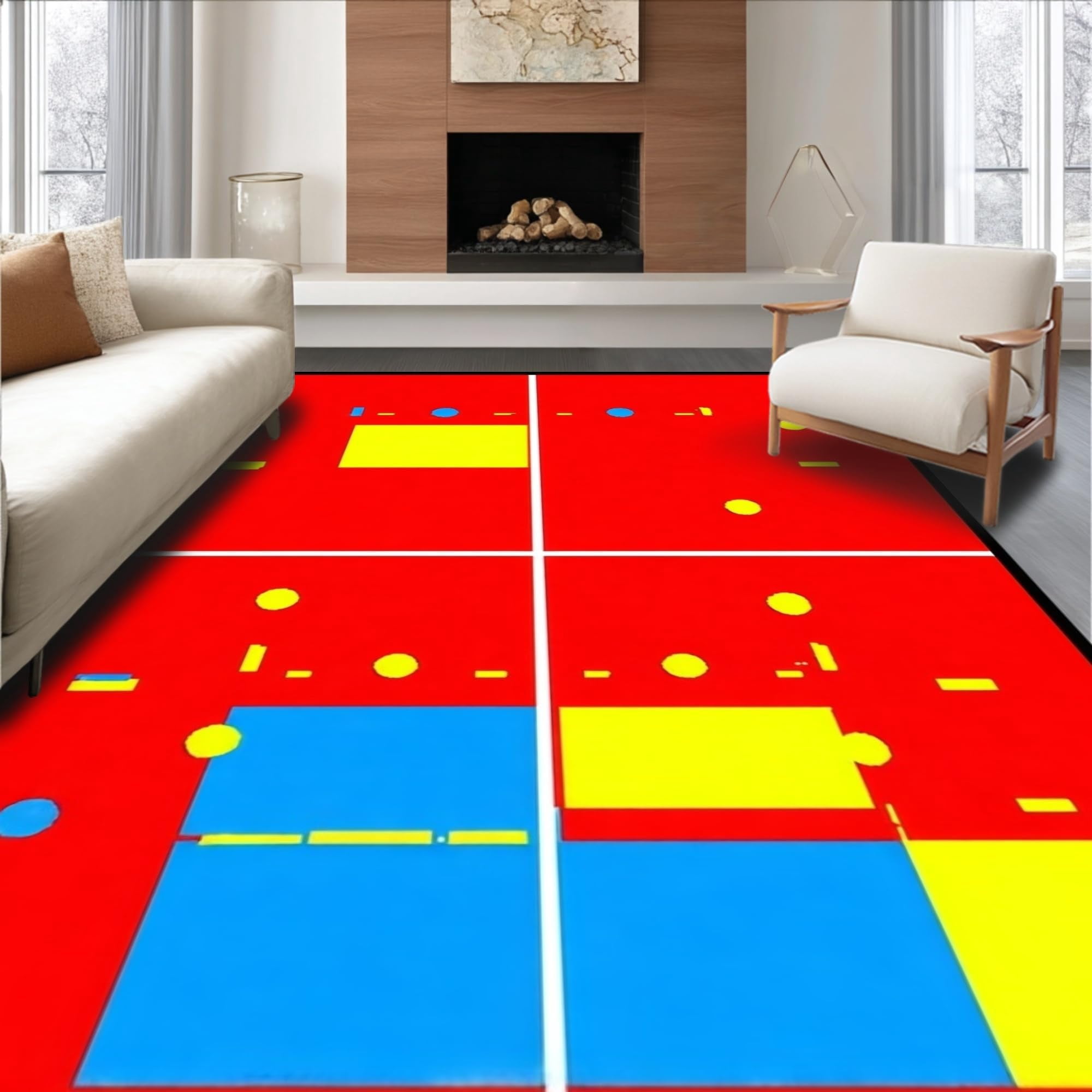 ODIKA Ultra Soft Area Rug 2x3, Non Slip, Stain Resistant, Washable Area ...