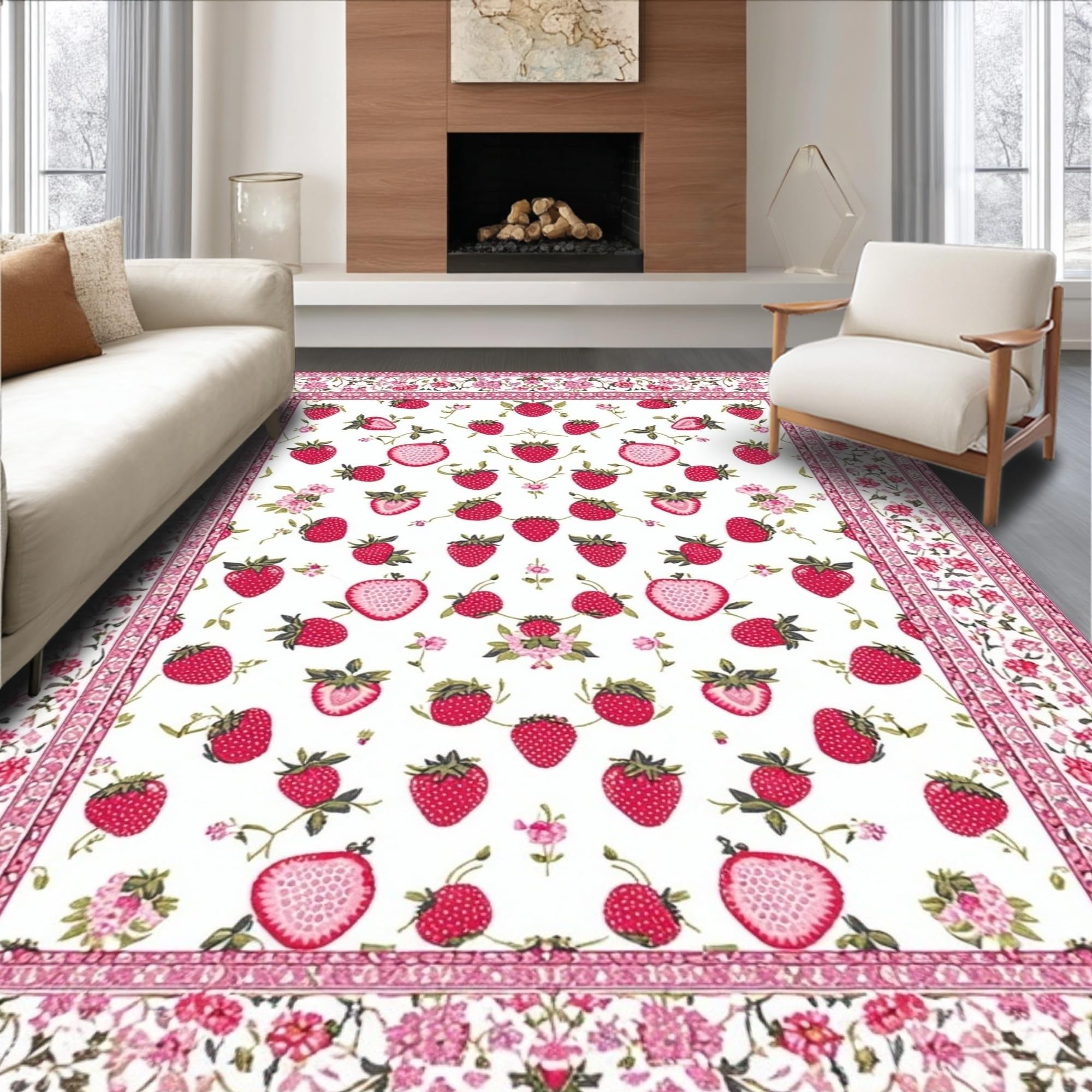 ODIKA Ultra Soft Area Rug 2x3, Non Slip, Stain Resistant, Washable Area ...