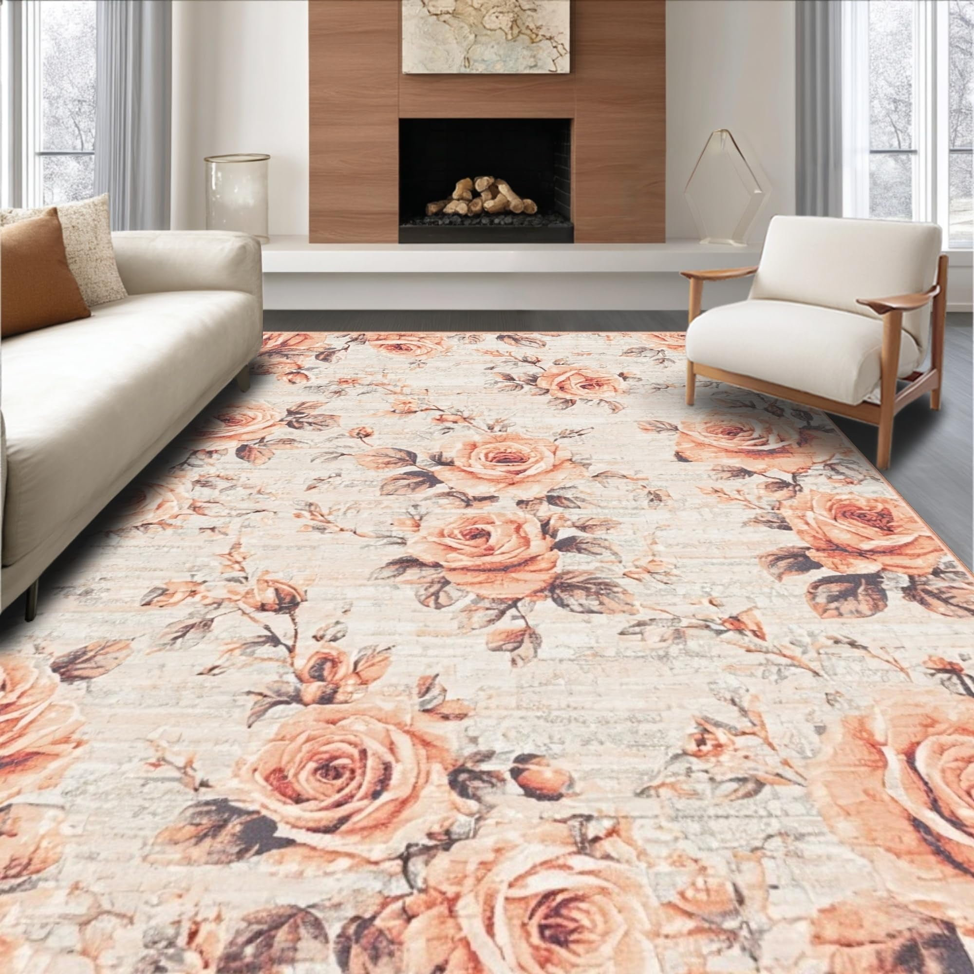 ODIKA Ultra Soft Area Rug 2x3, Non Slip, Stain Resistant, Washable Area ...