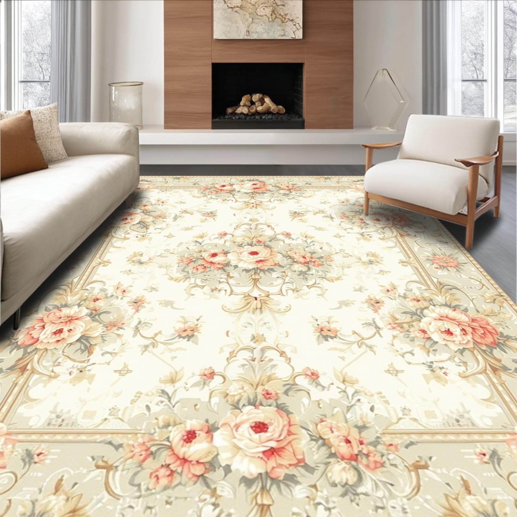 ODIKA Ultra Soft Area Rug 2x3, Non Slip, Stain Resistant, Washable Area ...