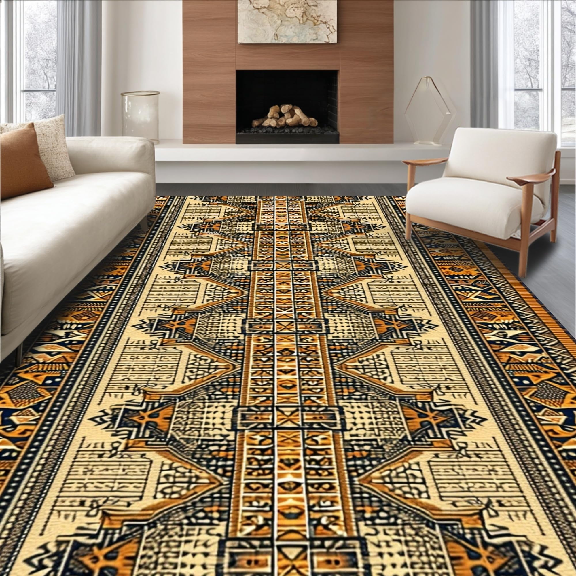 ODIKA Ultra Soft Area Rug 2x3, Non Slip, Stain Resistant, Washable Area ...