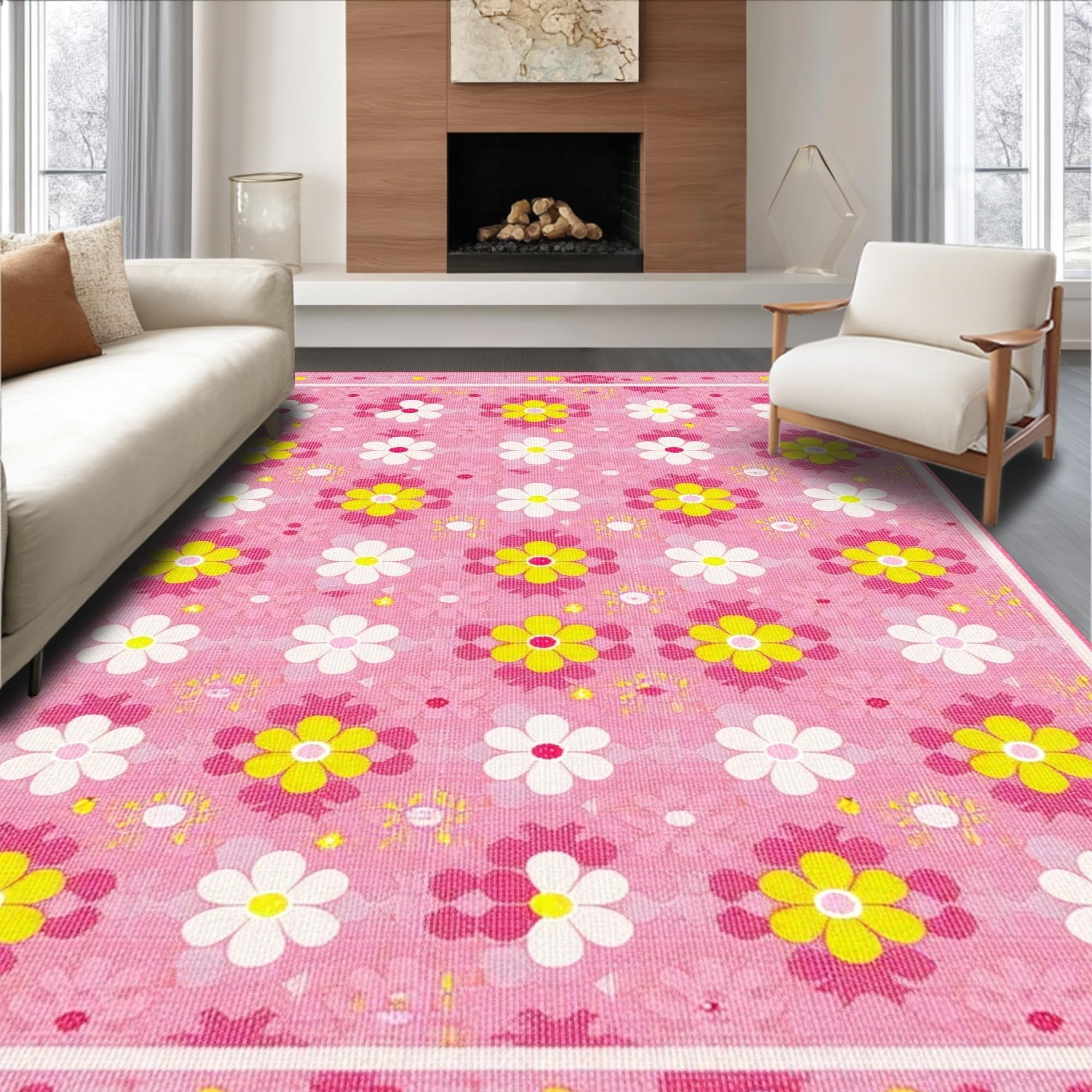 ODIKA Ultra Soft Area Rug 2x3, Non Slip, Stain Resistant, Washable Area ...