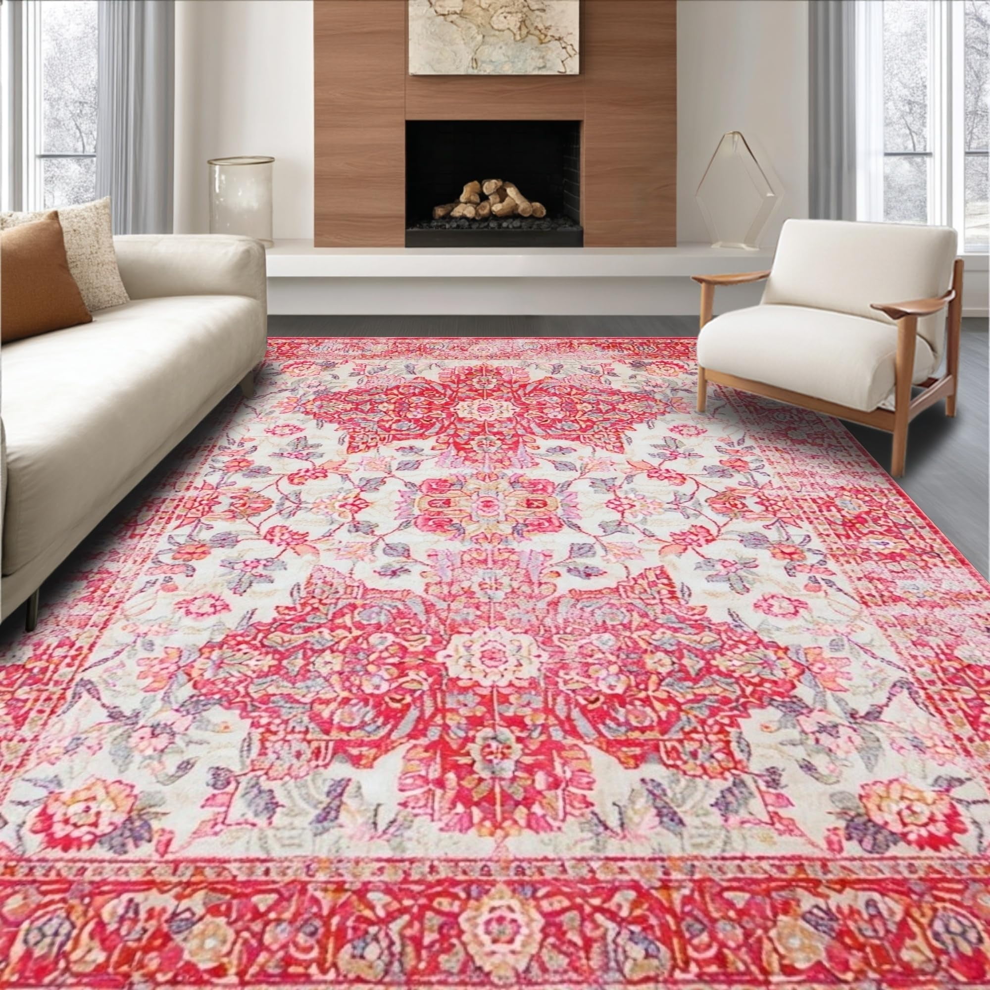 ODIKA Ultra Soft Area Rug 2x3, Non Slip, Stain Resistant, Washable Area ...