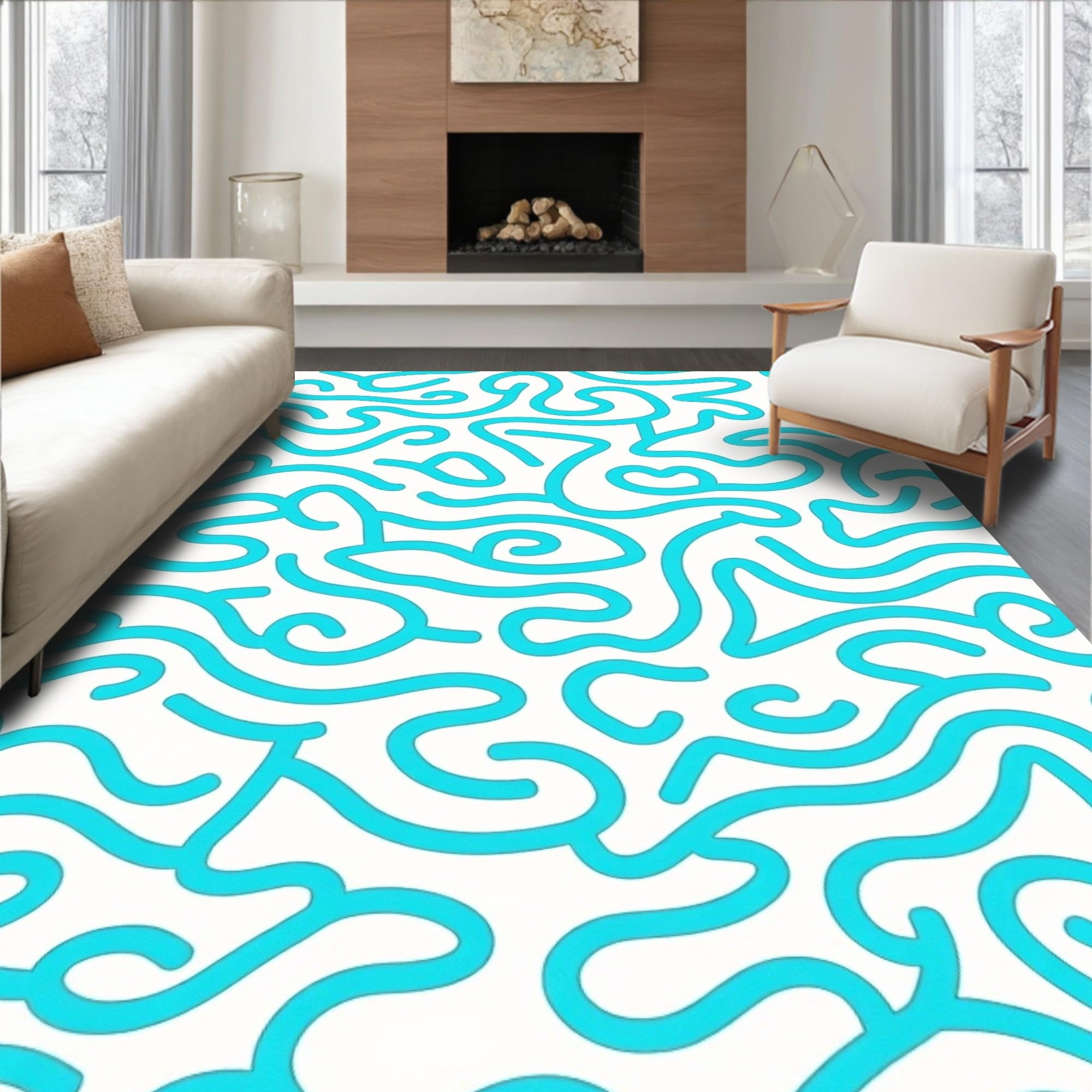 ODIKA Ultra Soft Area Rug 2x3, Whimsical Alphabet Adventure Featuring ...