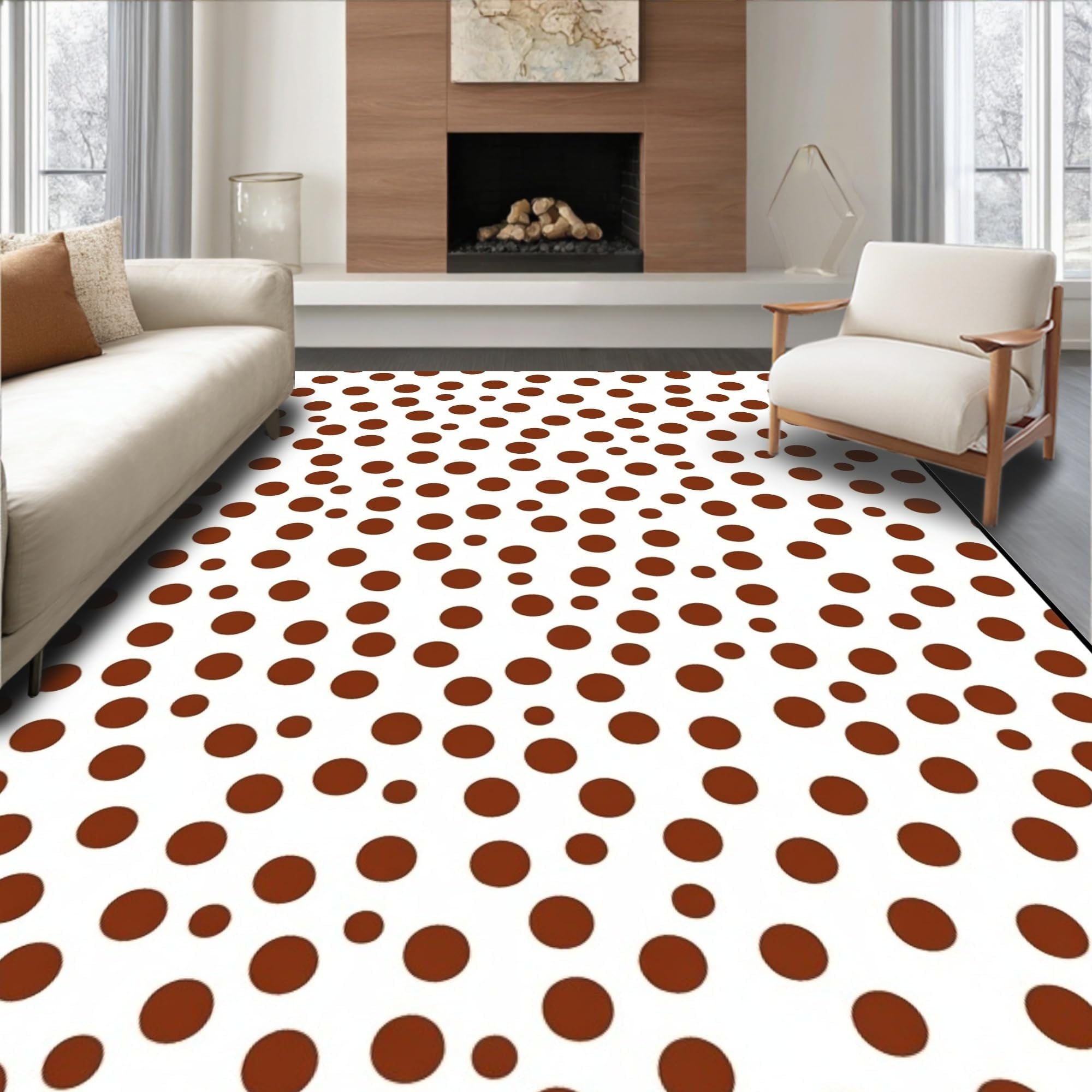 ODIKA Ultra Soft Area Rug 3x5, Charming Cartoon Leopard Print with Bold ...