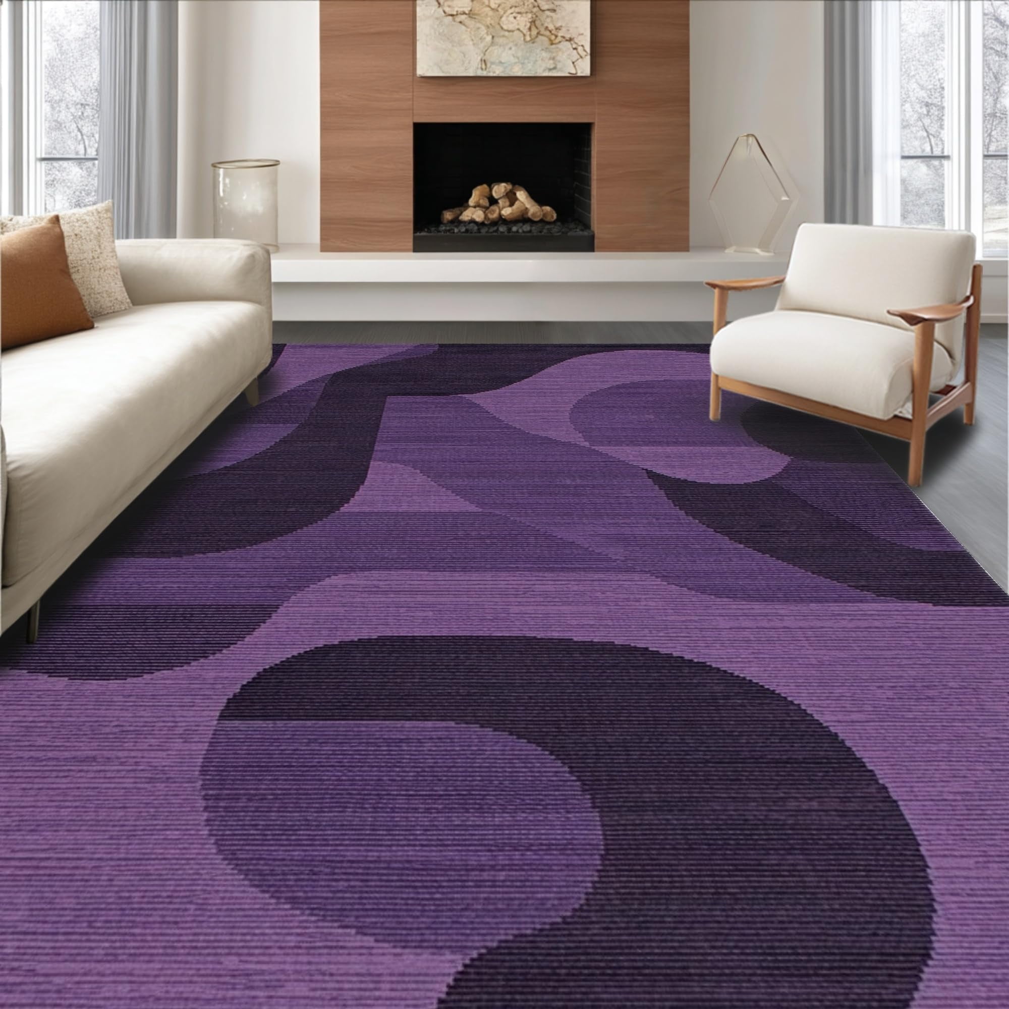 ODIKA Ultra Soft Area Rug 3x5, Non Slip, Stain Resistant, Washable Area ...