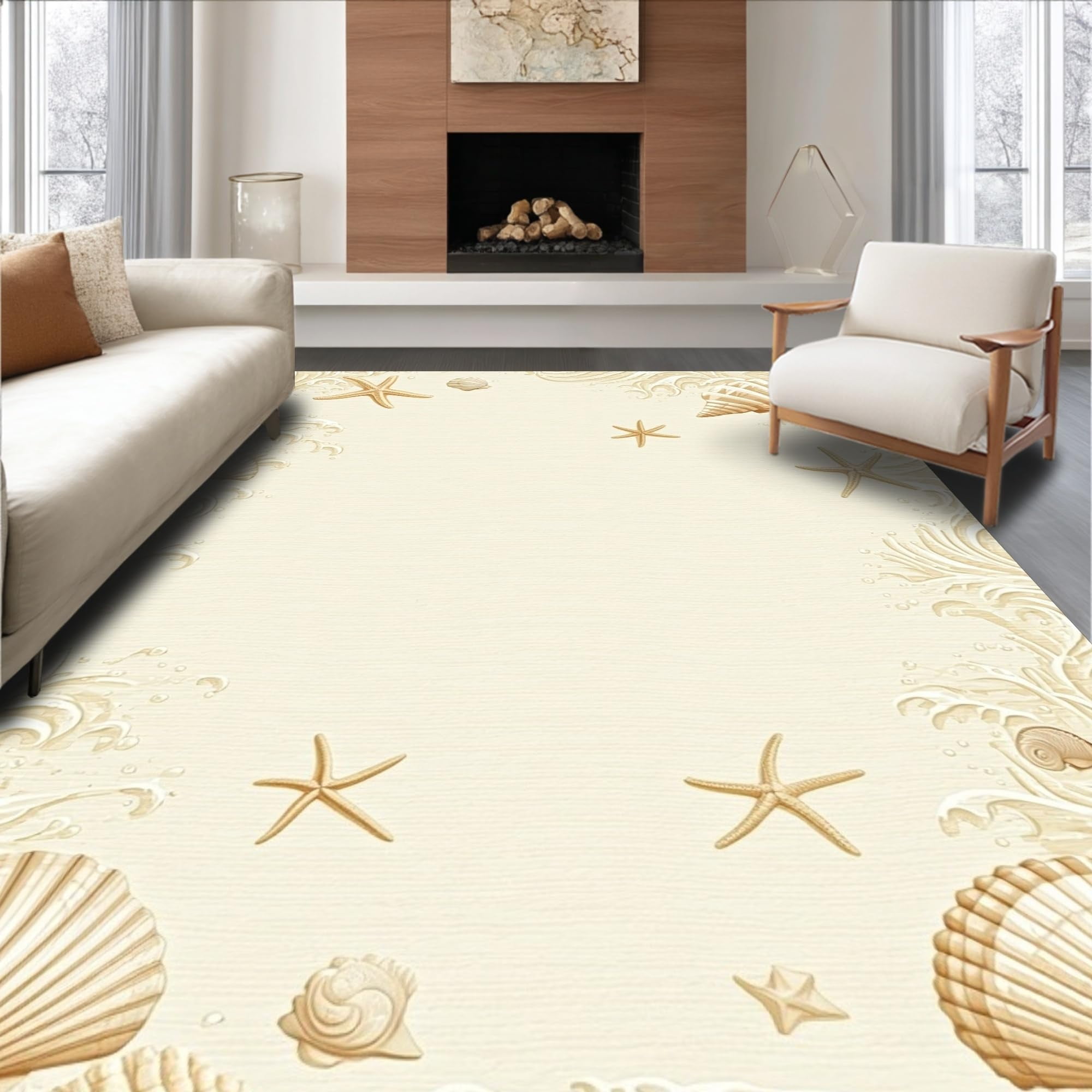 ODIKA Ultra Soft Area Rug 5x7, Non Slip, Stain Resistant, Washable Area ...