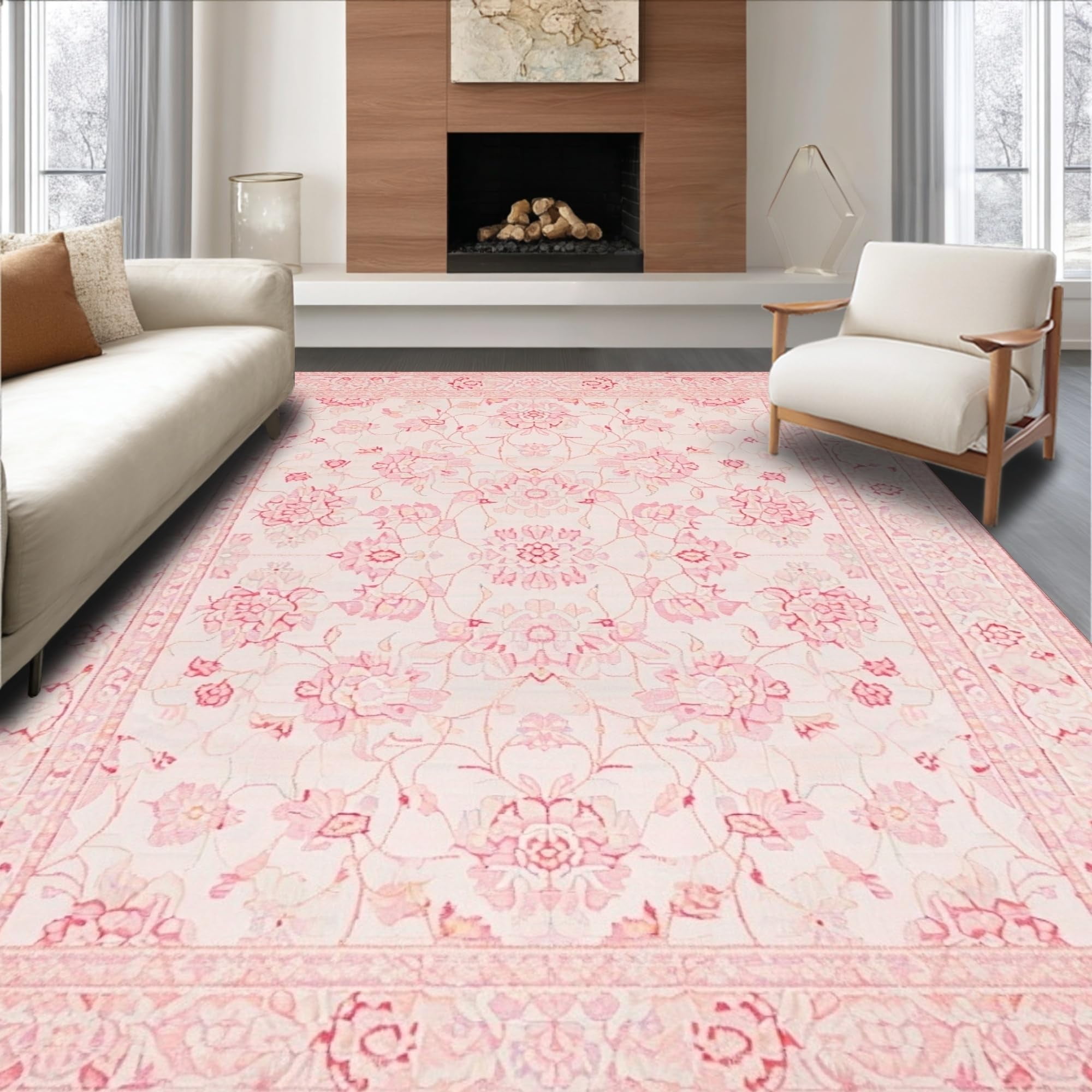 ODIKA Ultra Soft Area Rug 6x9, Non Slip, Stain Resistant, Washable Area ...