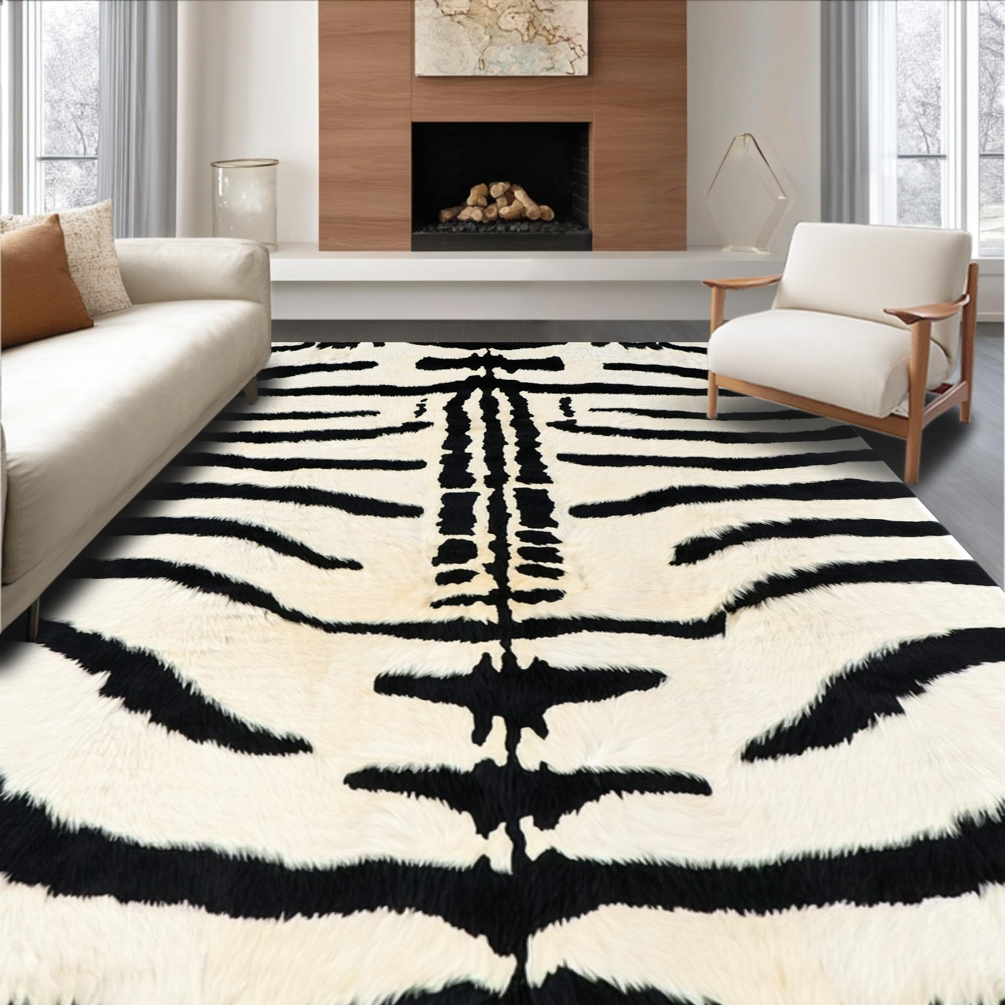 ODIKA Ultra Soft Area Rug 8x10, Non Slip, Stain Resistant, Washable ...