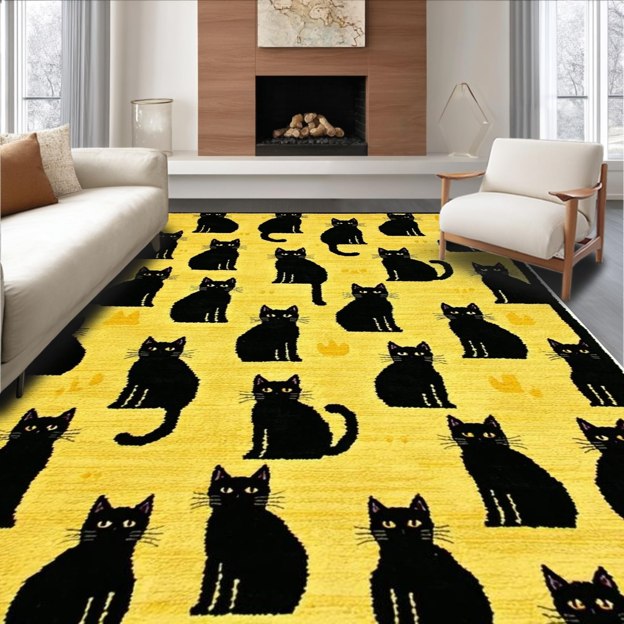 ODIKA Ultra Soft Area Rug 8x10, Non Slip, Stain Resistant, Washable ...