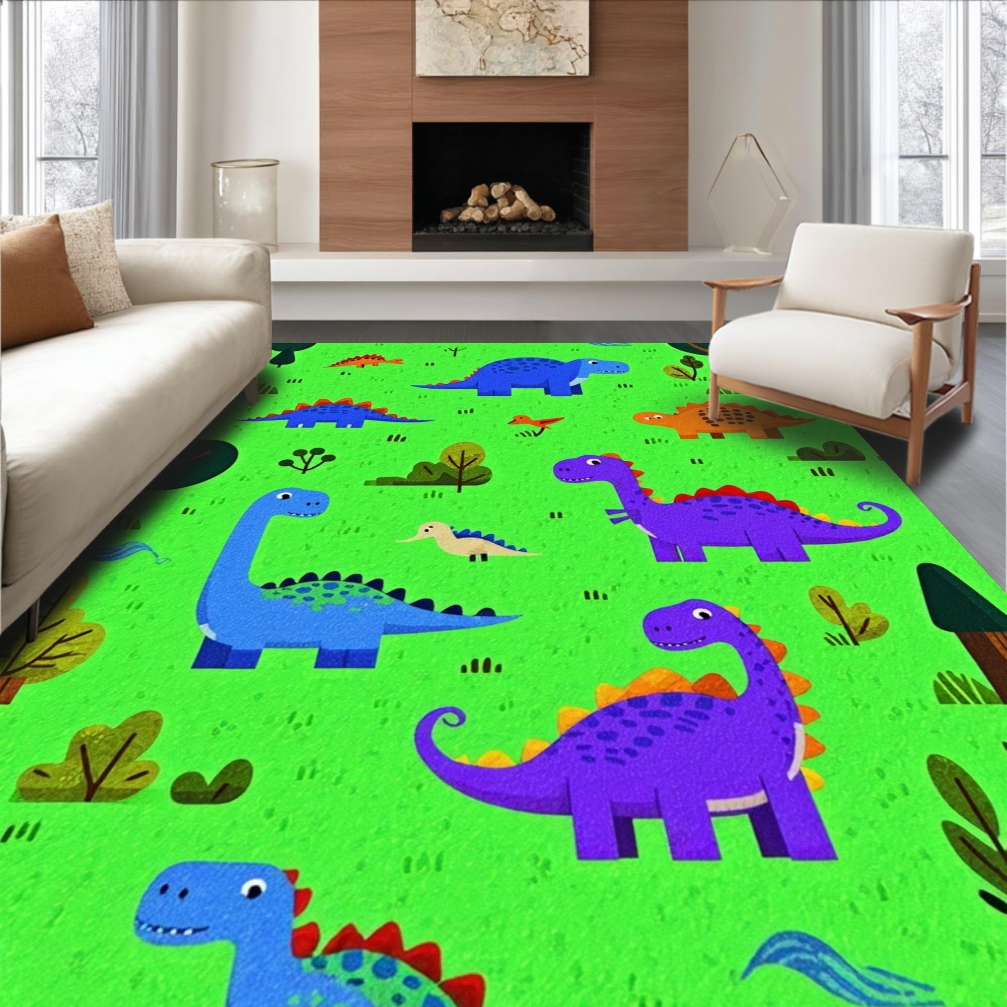 ODIKA Ultra Soft Area Rug 8x10, Non Slip, Stain Resistant, Washable ...