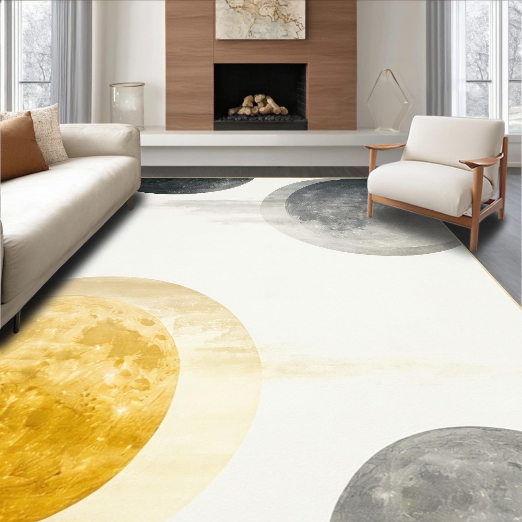 ODIKA Ultra Soft Area Rug 8x10, Non Slip, Stain Resistant, Washable ...