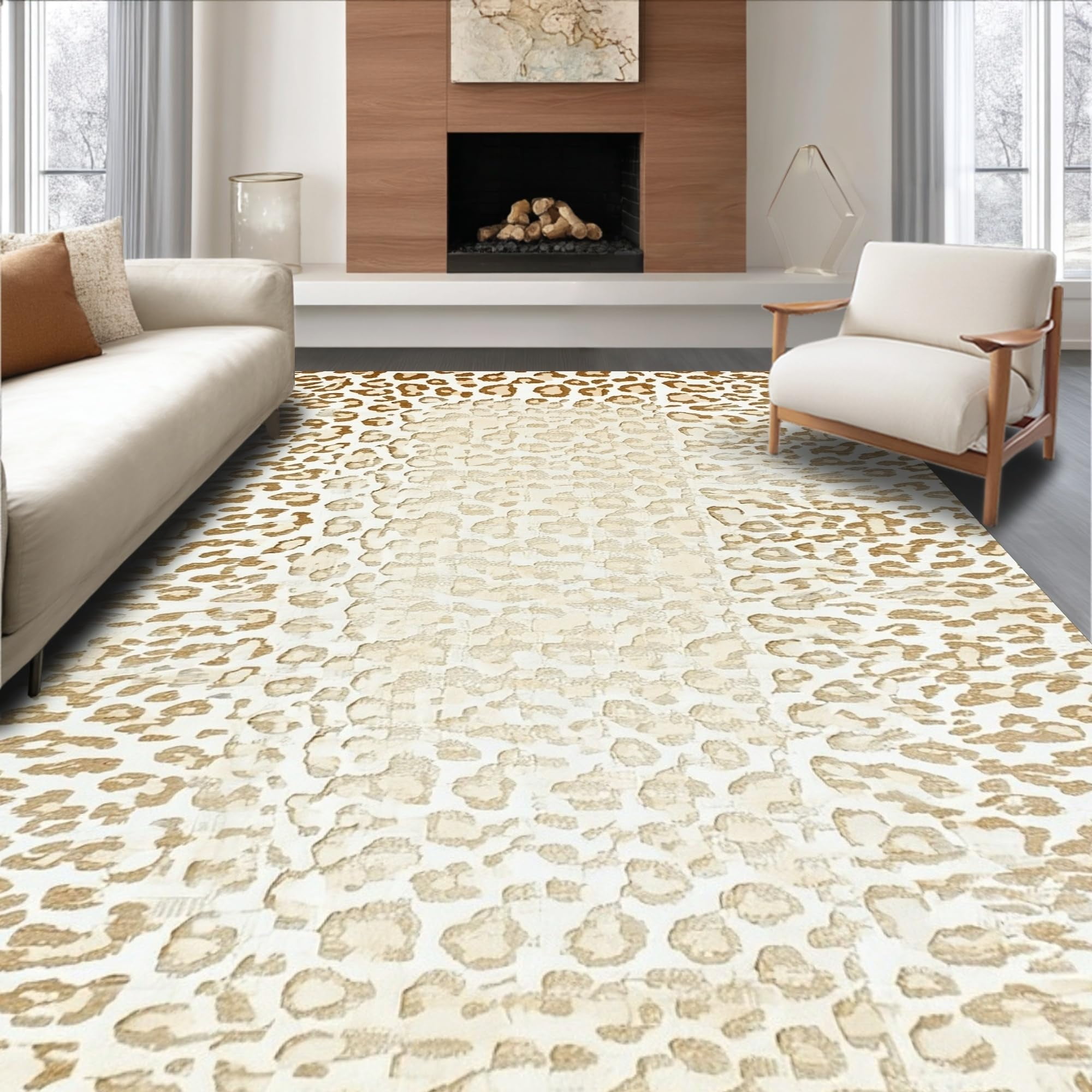 ODIKA Ultra Soft Area Rug 8x10, Non Slip, Stain Resistant, Washable ...
