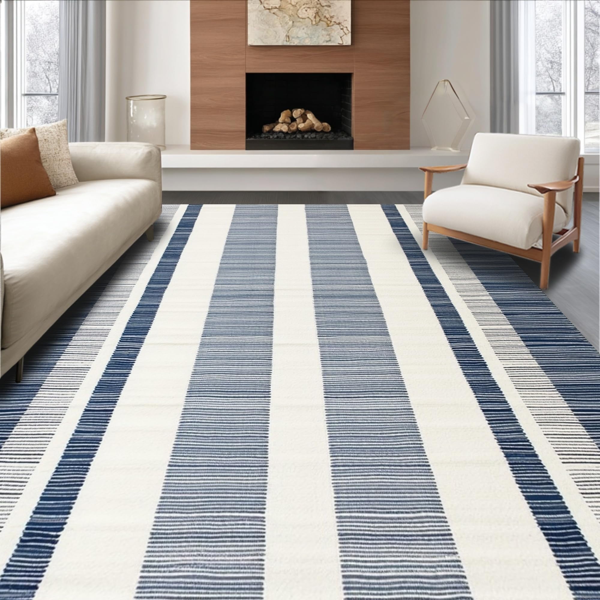 ODIKA Ultra Soft Area Rug 8x10, Non Slip, Stain Resistant, Washable ...