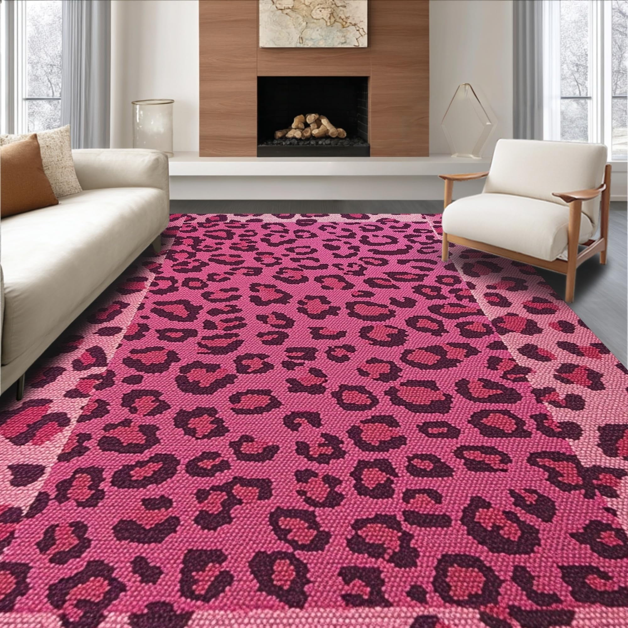 ODIKA Ultra Soft Area Rug 8x10, Non Slip, Stain Resistant, Washable ...