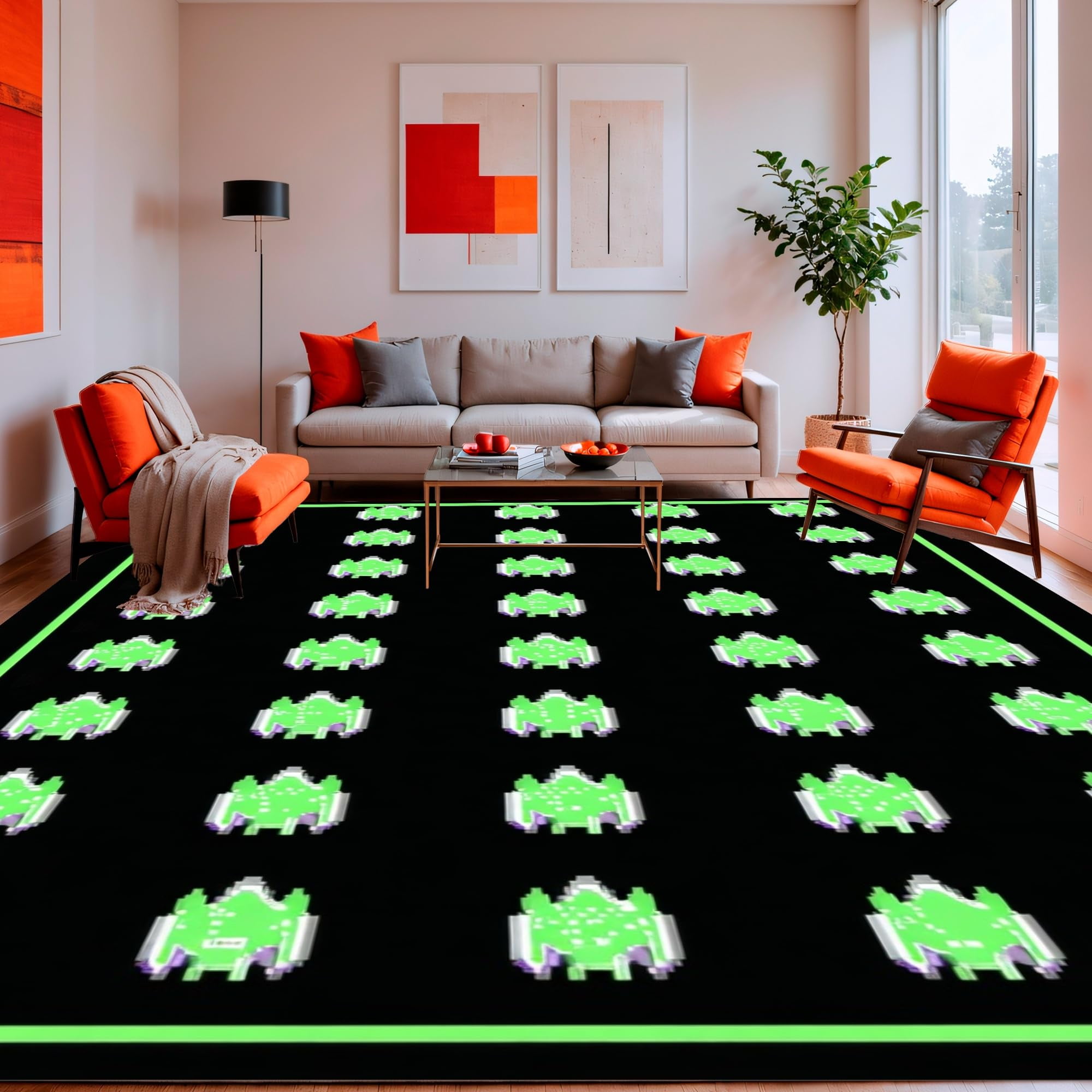 ODIKA Ultra Soft Area Rug 8x10, Non Slip, Stain Resistant, Washable ...