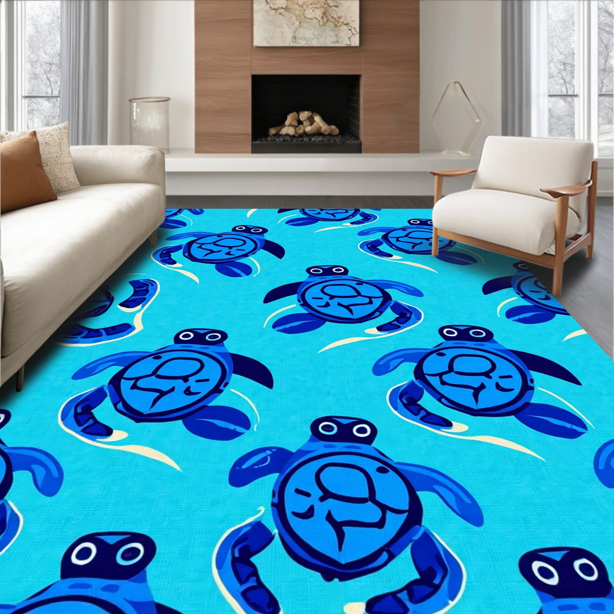 ODIKA Ultra Soft Area Rug 8x10, Non Slip, Stain Resistant, Washable ...