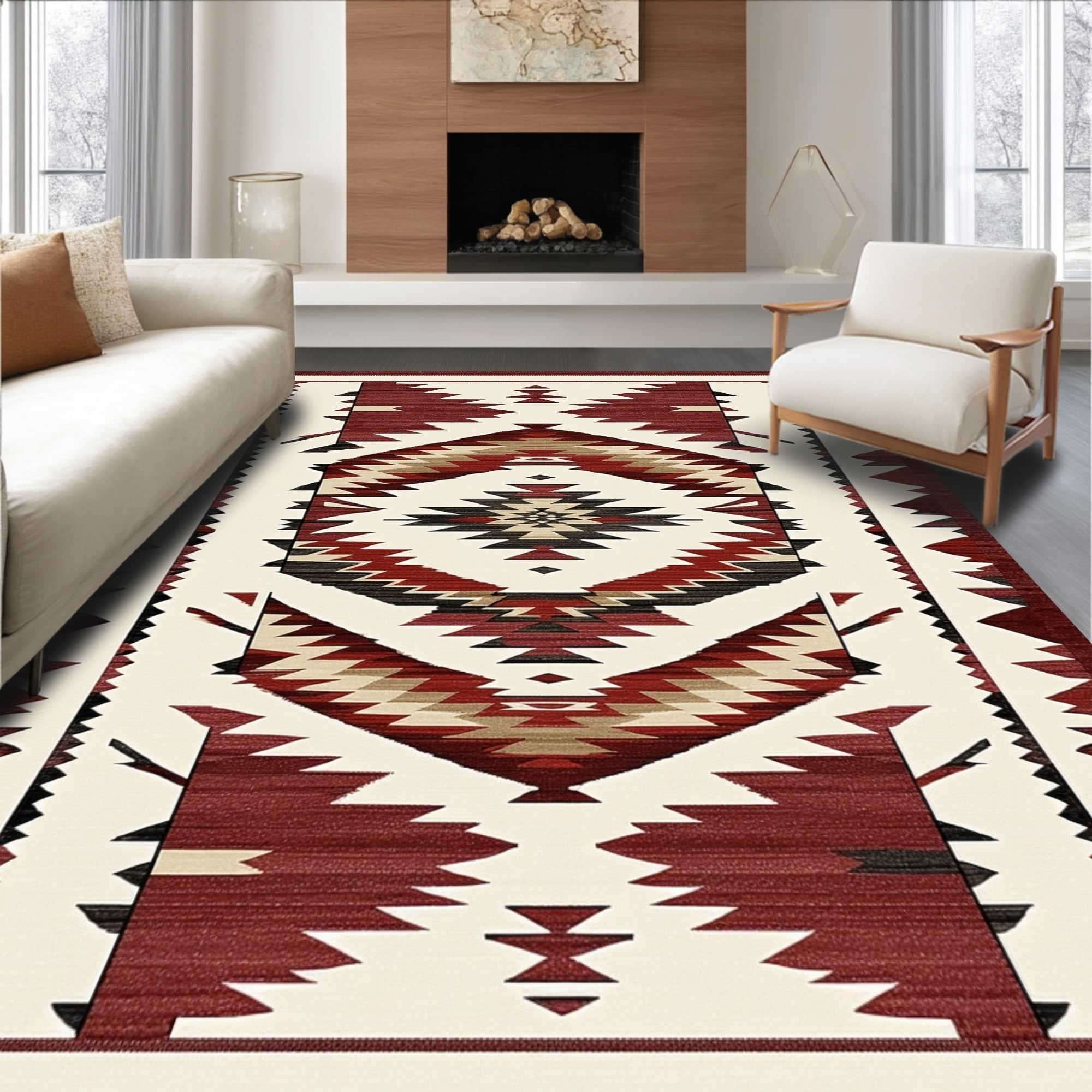 ODIKA Ultra Soft Area Rug 8x10, Non Slip, Stain Resistant, Washable ...
