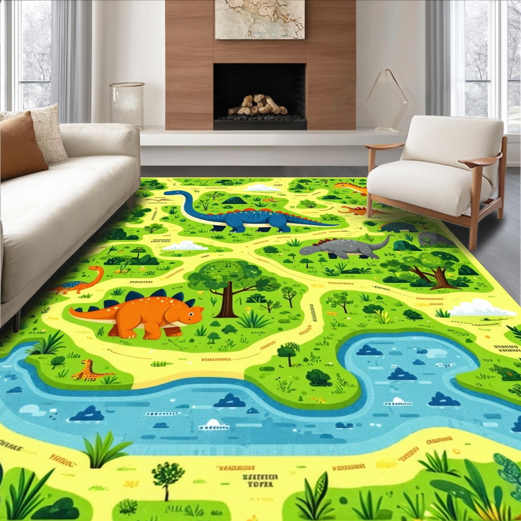 ODIKA Ultra Soft Area Rug 8x10, Non Slip, Stain Resistant, Washable ...