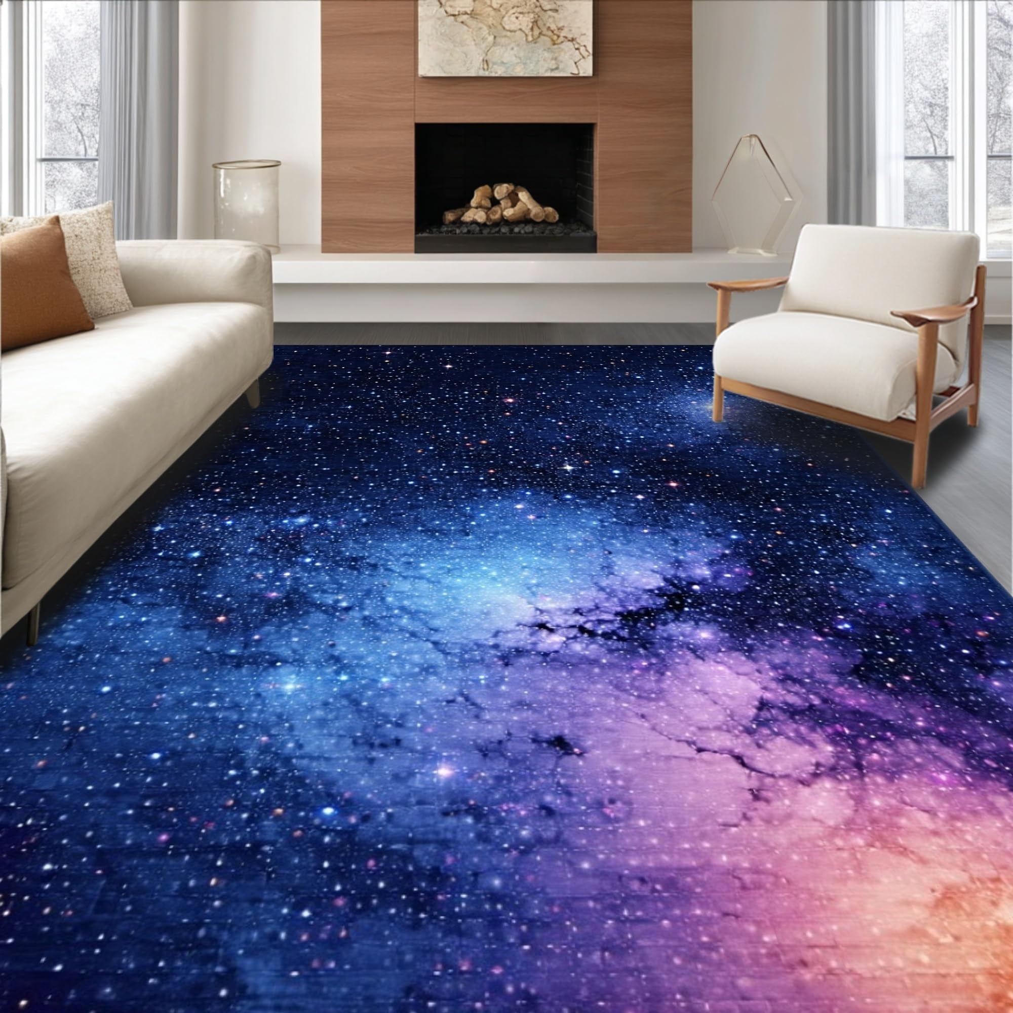 ODIKA Ultra Soft Area Rug 8x10, Non Slip, Stain Resistant, Washable Area Rugs for Living Room ...